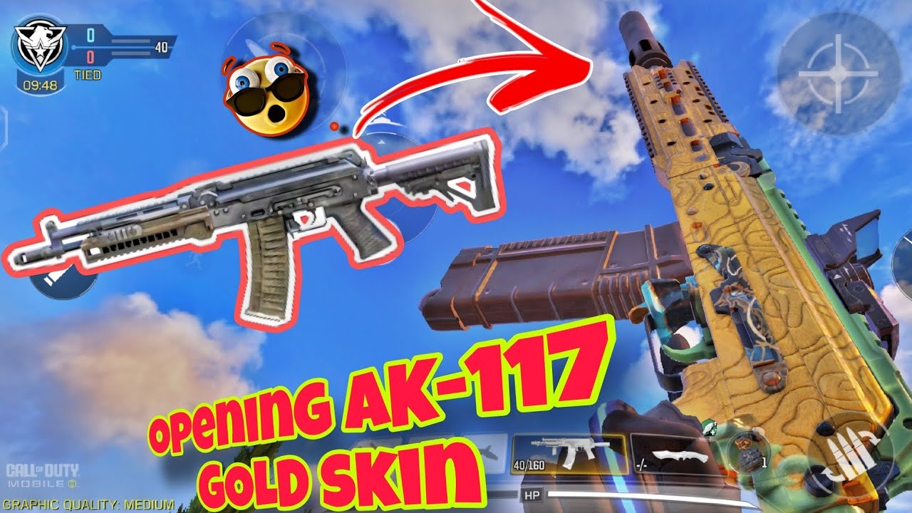 ||Playing With AK-117||CODM GAMEPLAY//new gamer// Opening 🌟GOLD🌟 Skin ...