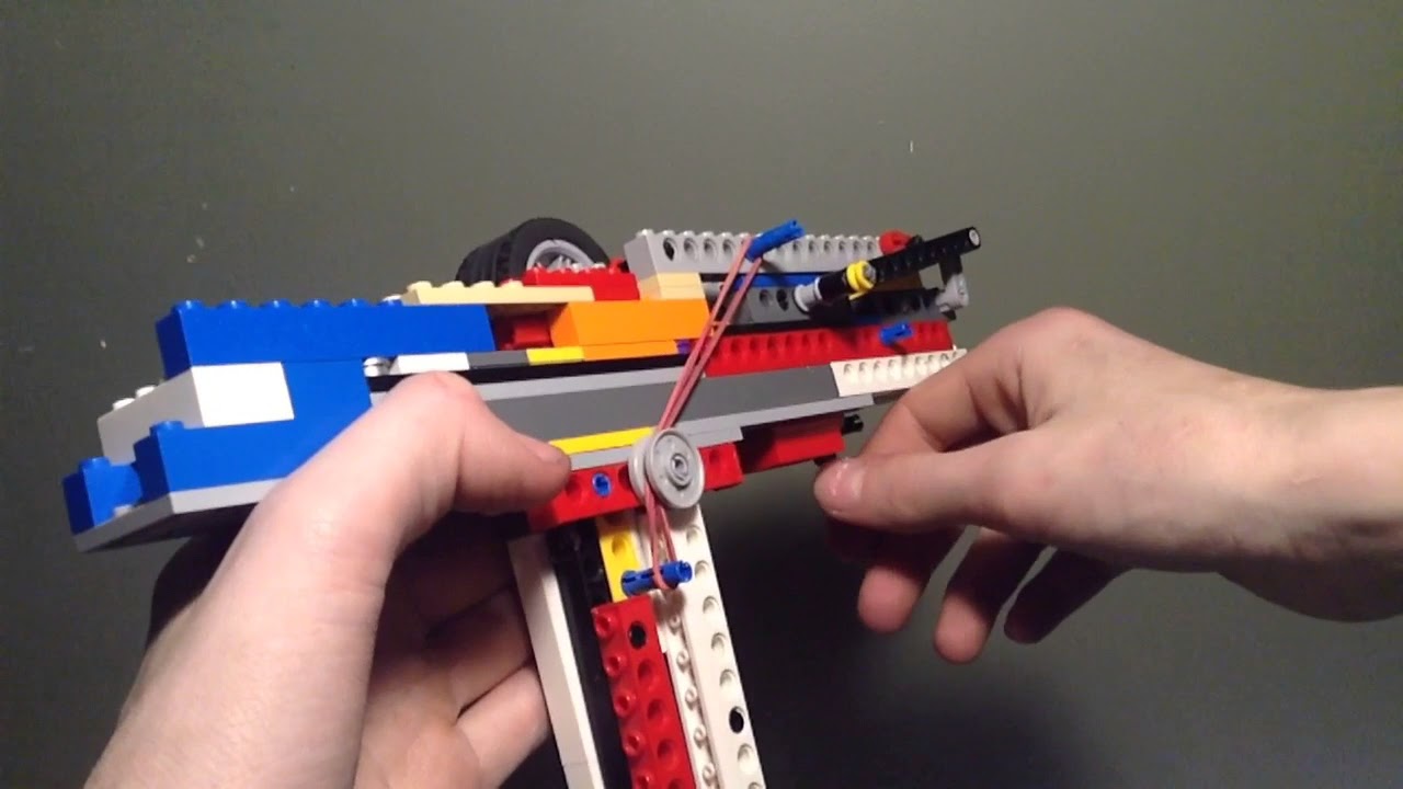 Full auto Shell ejecting lego smg - YouTube
