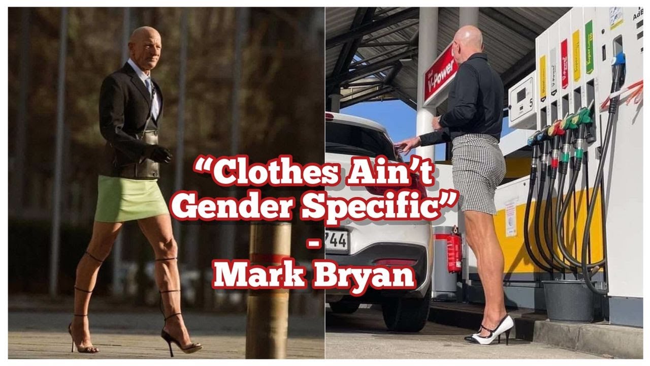 61-year-old Mark Bryan is an engineer who uses high-heeled skirts to go ...