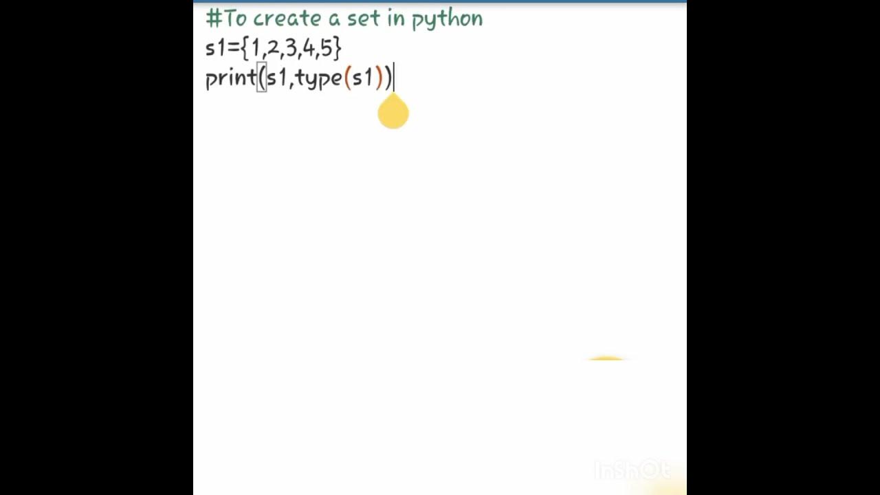 Create A Set In Python Data Types Python Beginners Youtube