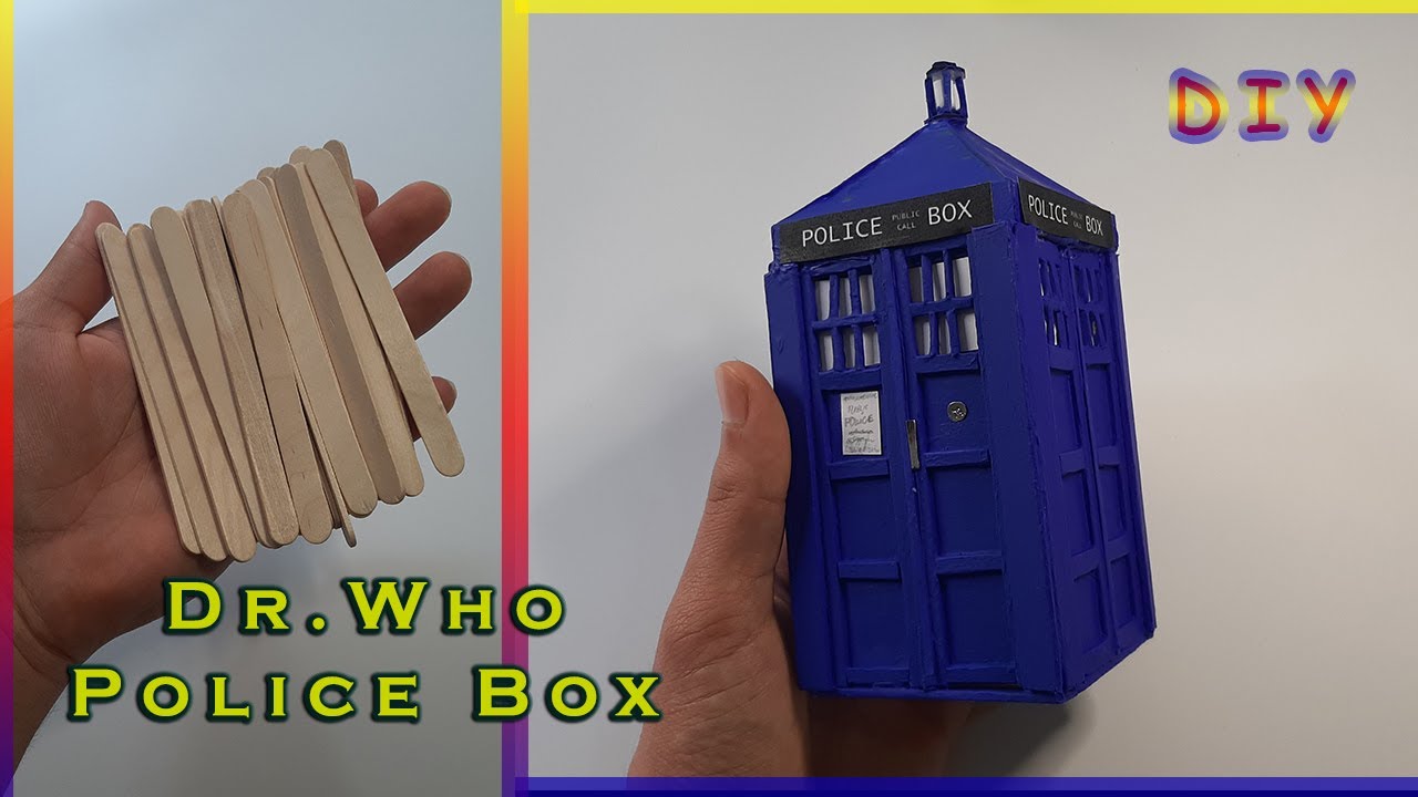 DIY Doctor Who Police Box- TARDIS making - YouTube