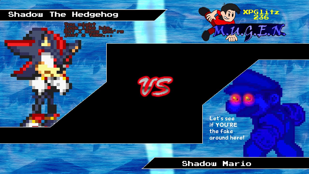 MUGEN Shadow (me) vs Shadow Mario (AI) - YouTube
