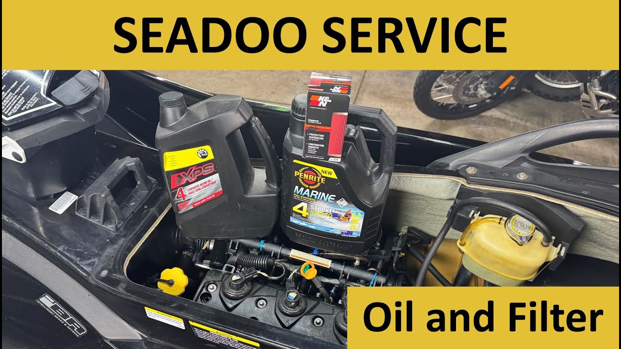 Seadoo Rotax 4TEC 1503 Oil Change Gti GTX Wake - YouTube