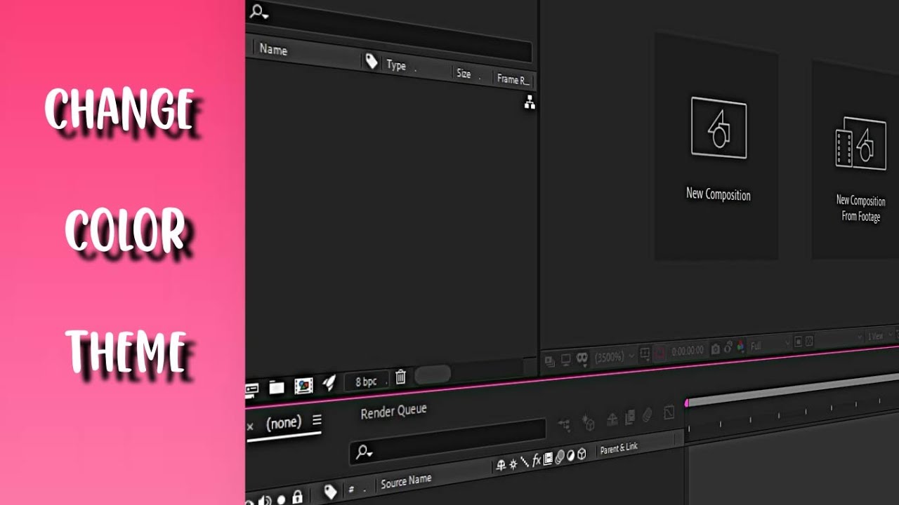 change color theme | cambiar el color predeterminado de After Effects ...