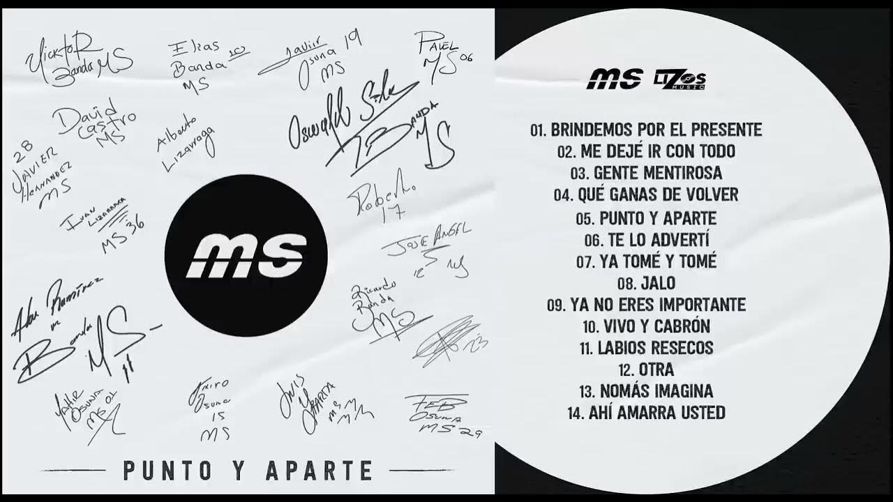 Banda MS de Sergio Lizárraga Punto Y Aparte Album 2023 - YouTube