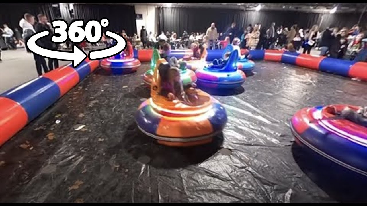 360 VR - On the Bumper Cars at the Halloween Event - YouTube