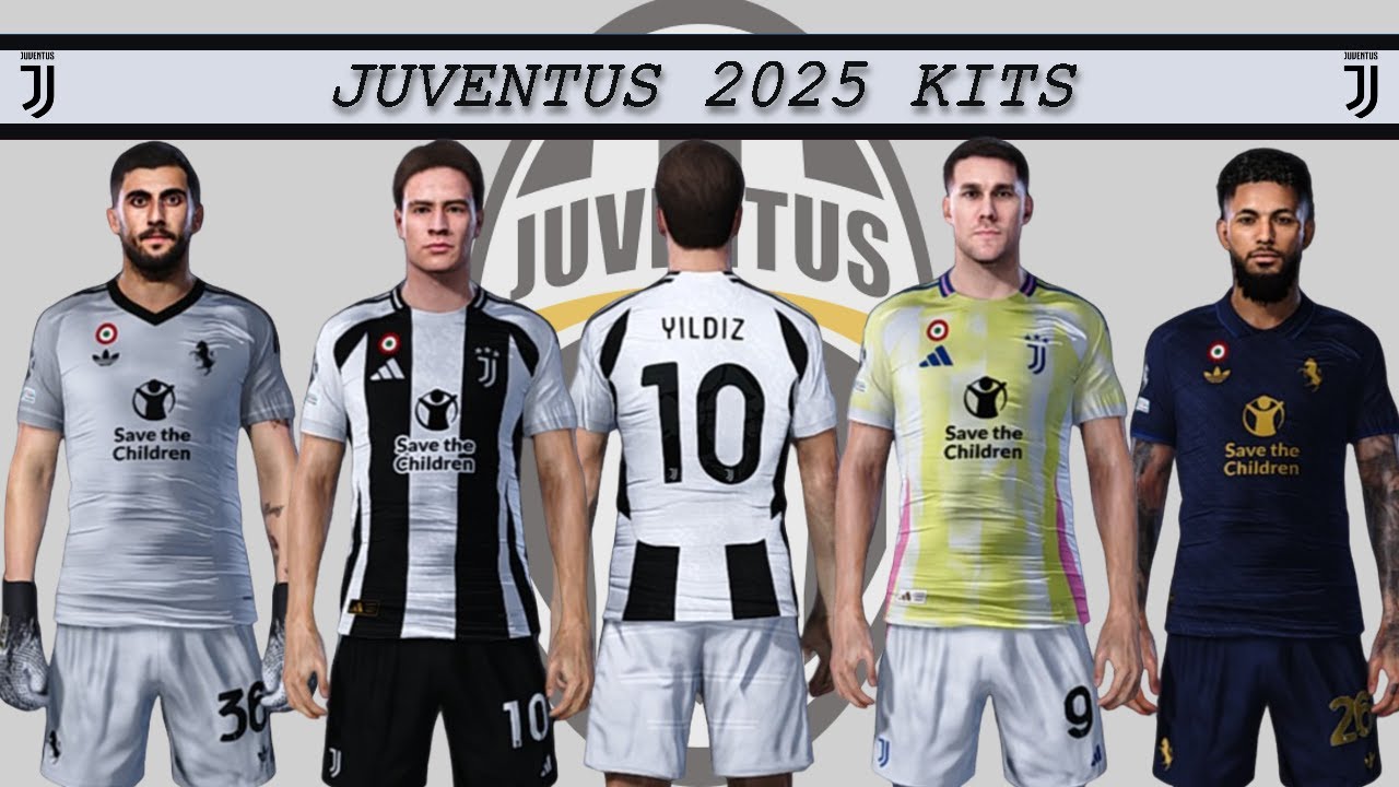 Juventus New Season Kits 2024-2025 PES2021 [Sider] #pes2021 #juventus # ...