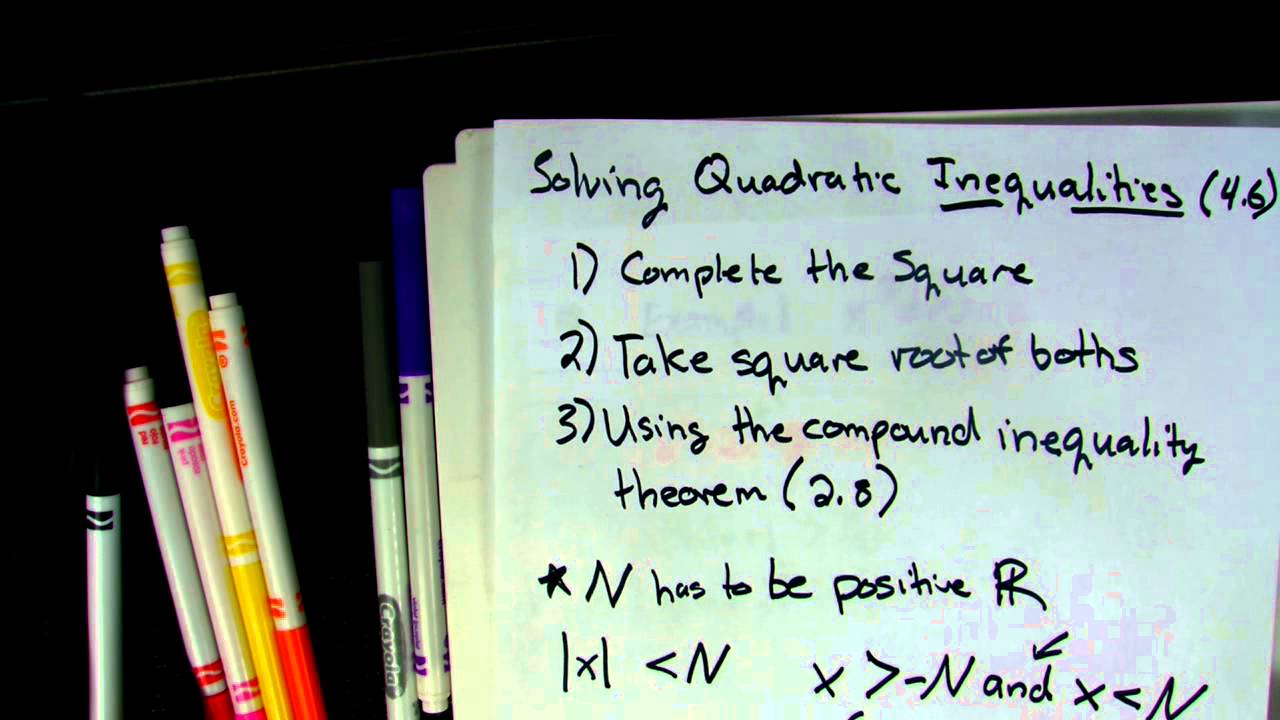 Solving Quadratic Inequalities Algebra 2 4 6 YouTube solving-quadratic-inequalities-algebra-2-4-6-youtube