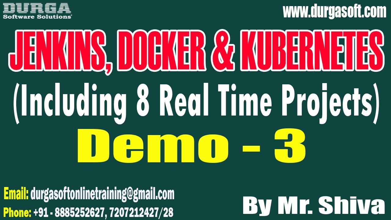 Jenkins Docker And Kubernetes Tutorials Demo 3 By Mr Shiva On