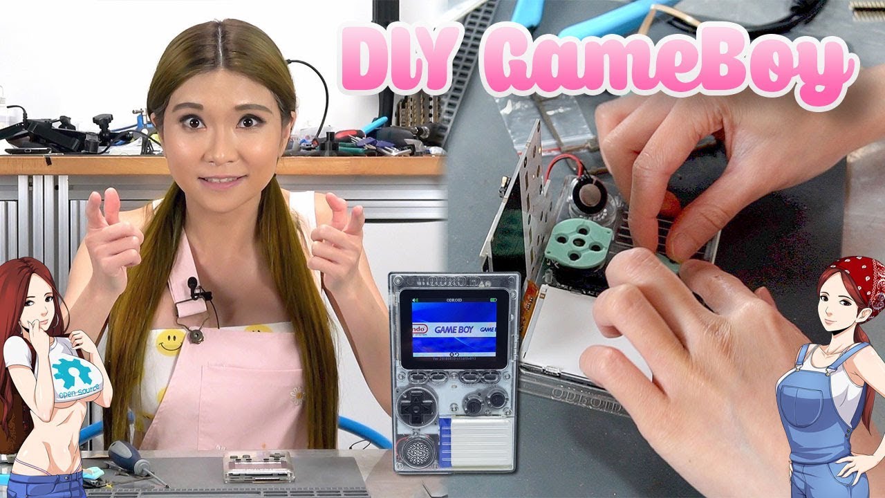DIY Retro Gaming Handheld/GameBoy Kit- the Odroid Go - YouTube