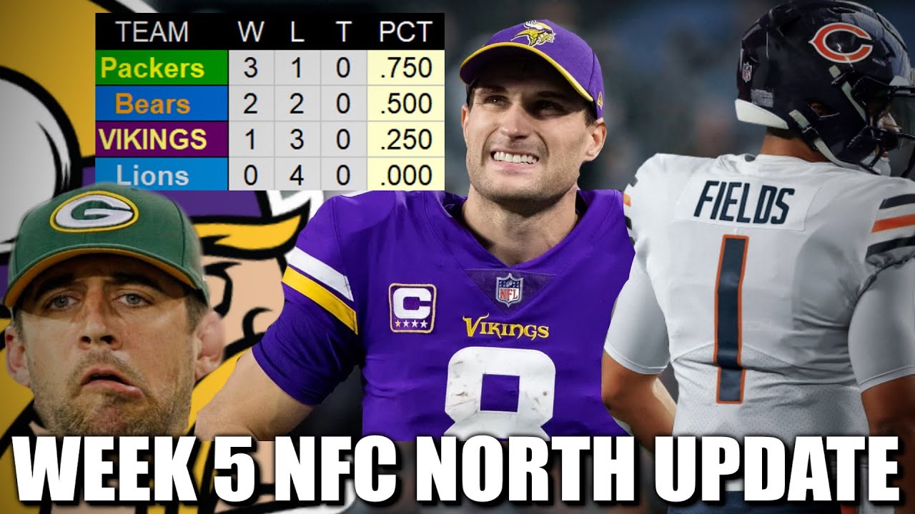 Week 5 NFC North Standings Update: Vikings Waiting for The Right Moment - YouTube