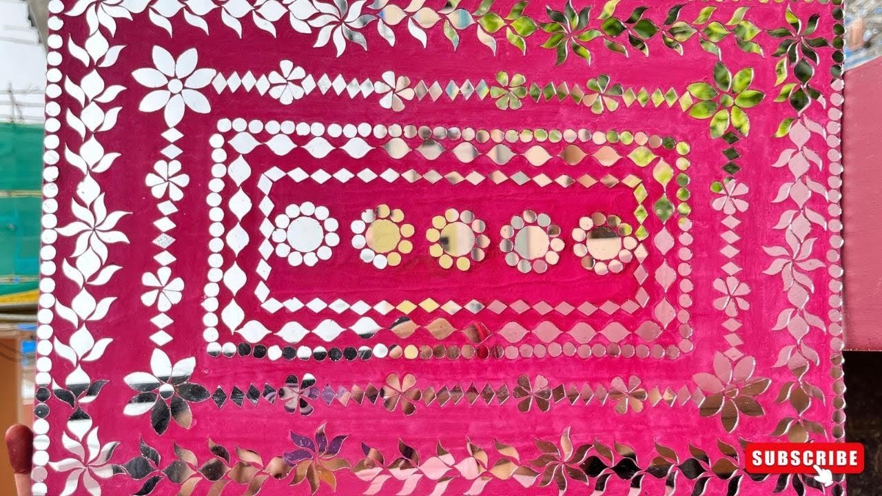 Super Easy Mirrors Mosaic Art Tutorial Step by step How to Make Mirrors ...