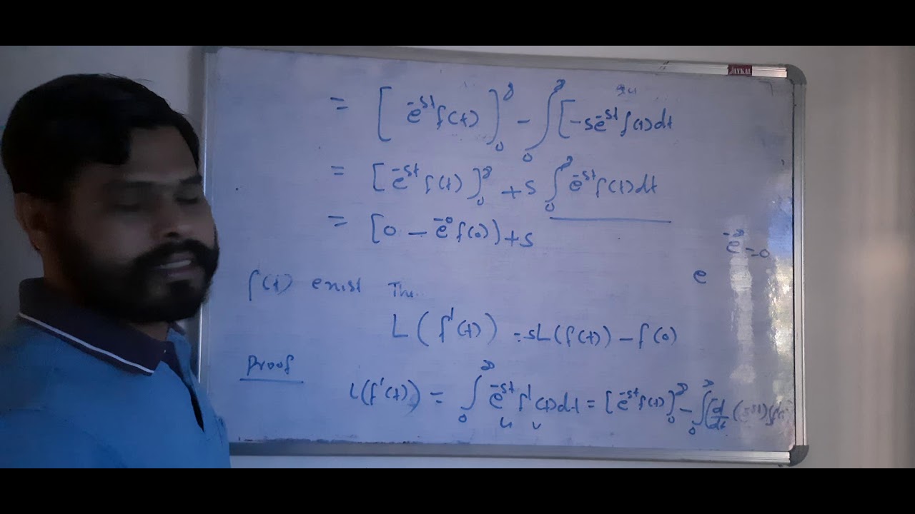 Laplace transform of derivatives and integrals-1 - YouTube