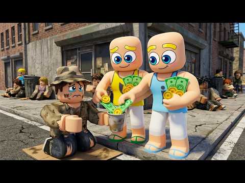 UPIN IPIN ROBLOX | UPIN dan IPIN Tolong Orang Miskin‼️Brookhaven🏡RP