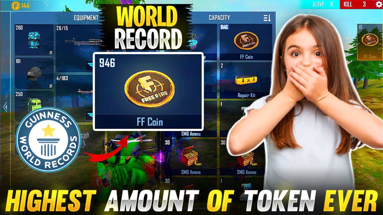 Collecting ×500 FF Coins In Free Fire 😱 | World Record Maximum FF Coins ...
