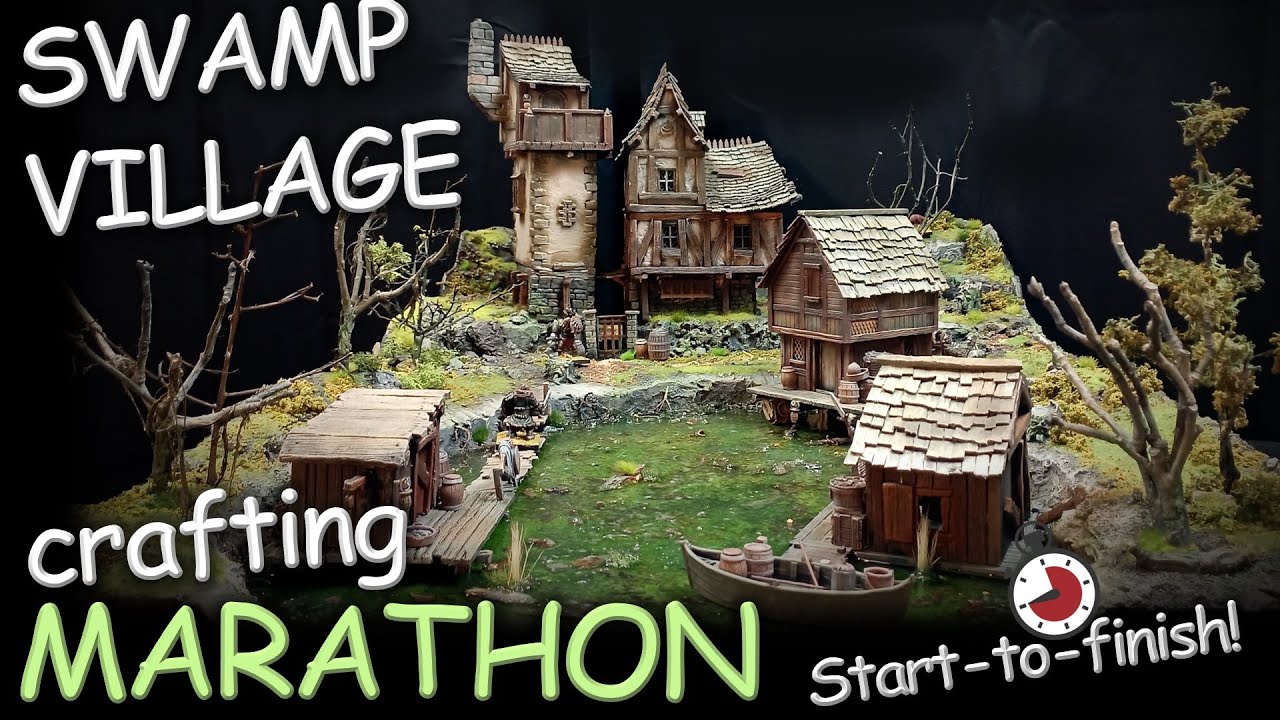 How I built my SWAMP VILLAGE! | Crafting Marathon! - YouTube