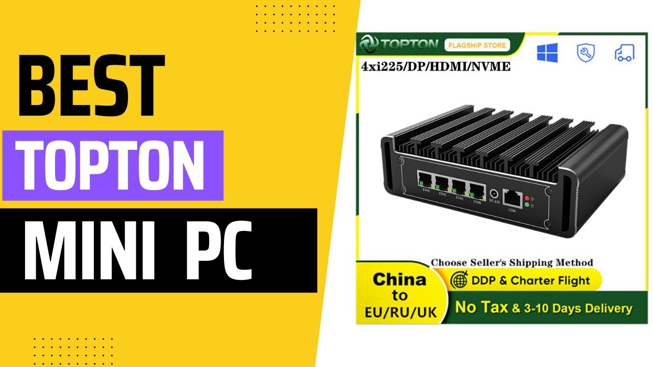 Topton 4 Intel Celeron N5105 pfSense Firewall Mini PC - YouTube