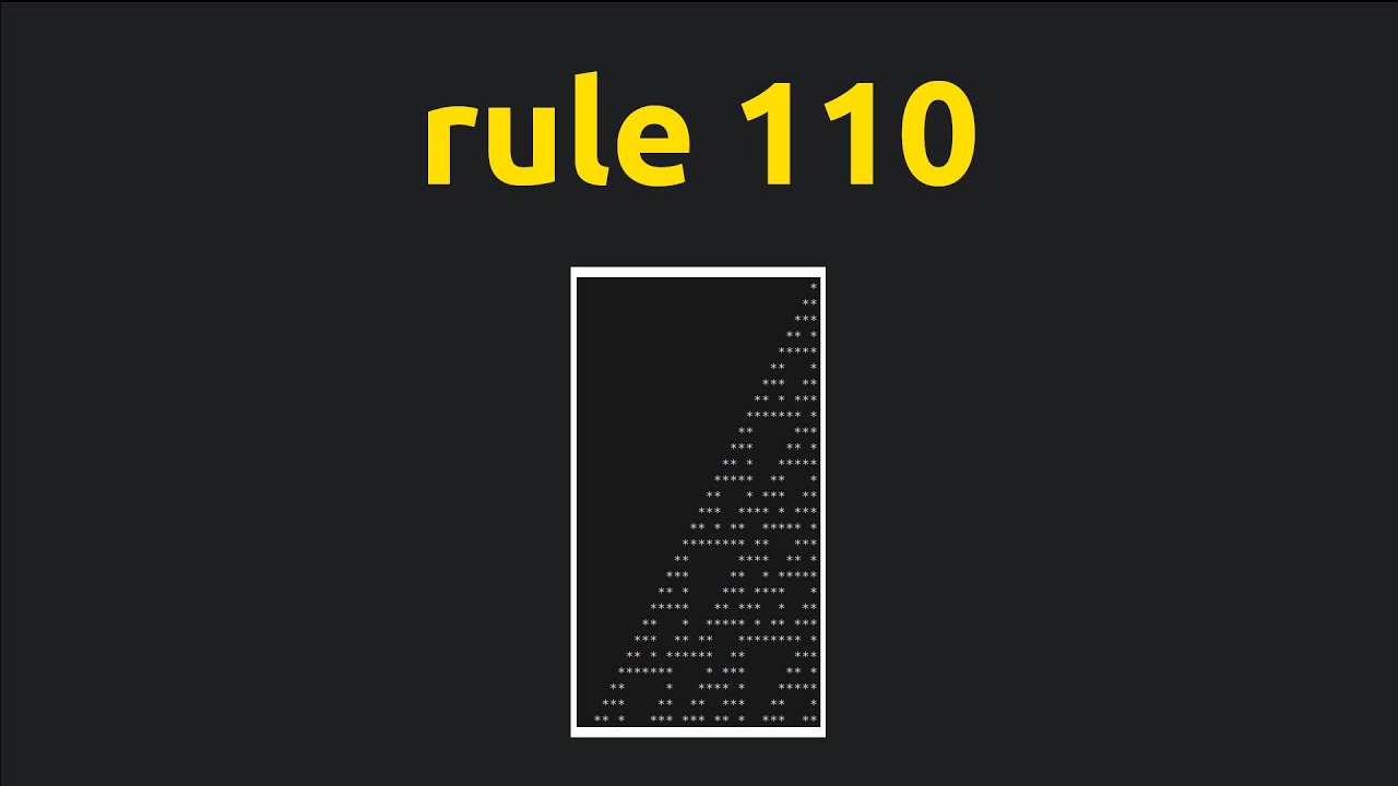 Implementing Rule 110 In C YouTube implementing-rule-110-in-c-youtube