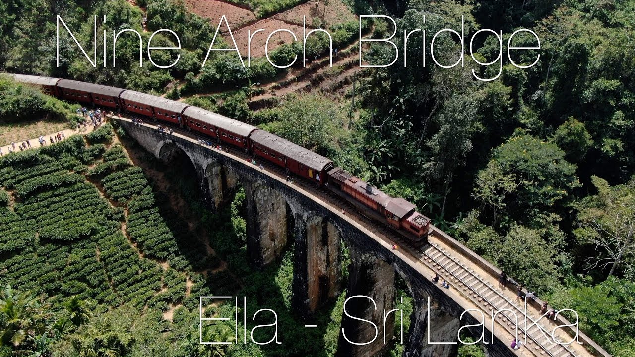 Drone video of the beautiful 9 Arch Bridge in Ella Sri Lanka - YouTube