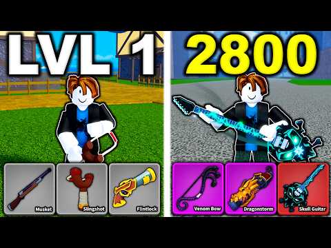 Noob To Max COLLECTING EVERY GUN In Blox Fruits