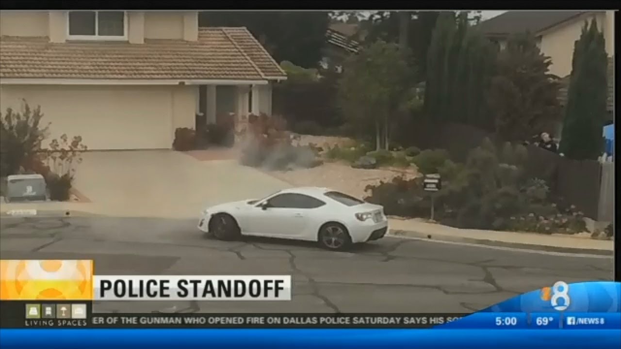 Scion FRS Police Standoff Erratic Driver Arrested After Chase - YouTube