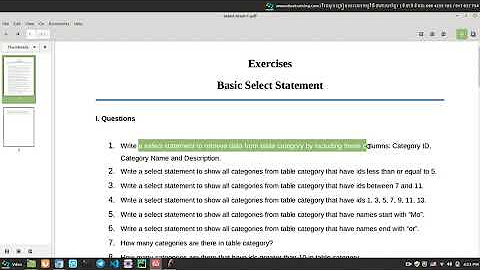 Practice exercises sql-mysql - YouTube