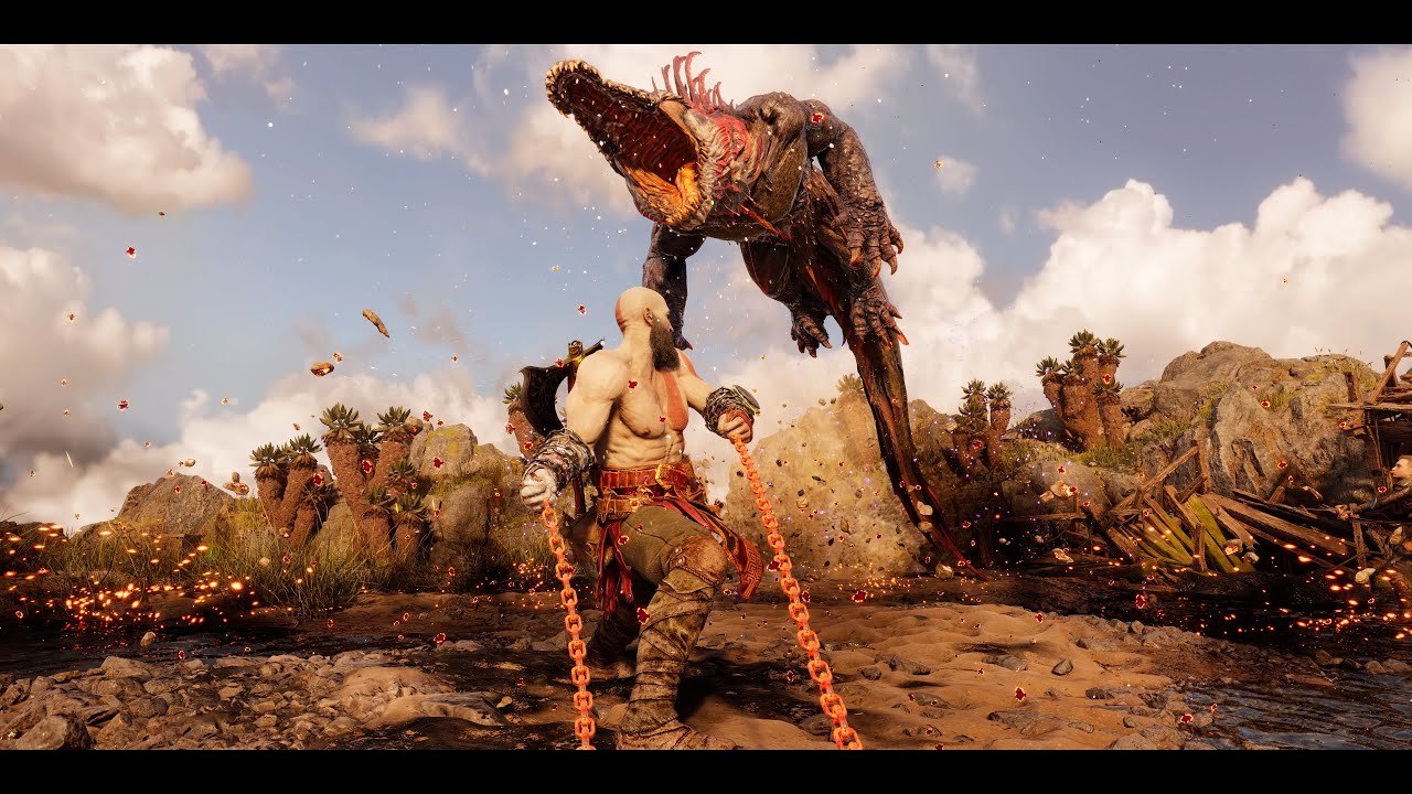 God of War Ragnarok - Obliterating Dreki + Other Tech Clips (GMGoW+) 🌊 ...