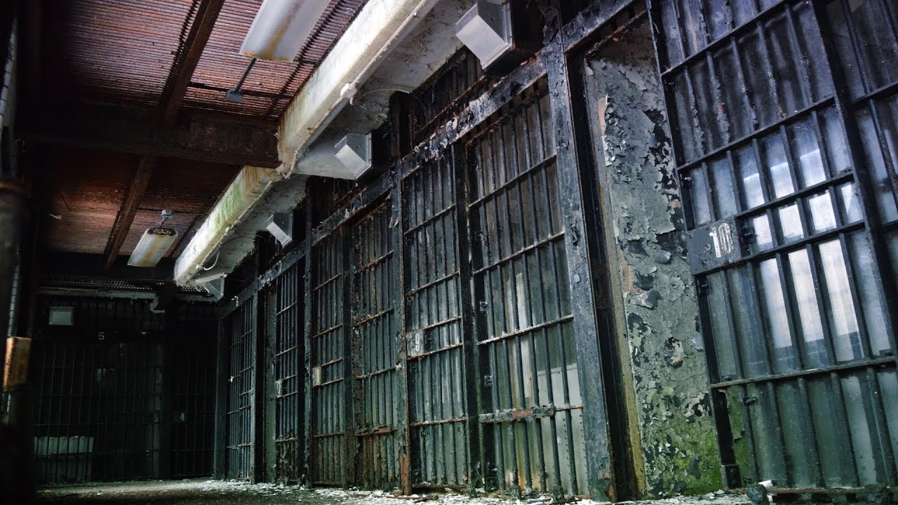Abandoned Police Station with HUGE Prison - YouTube