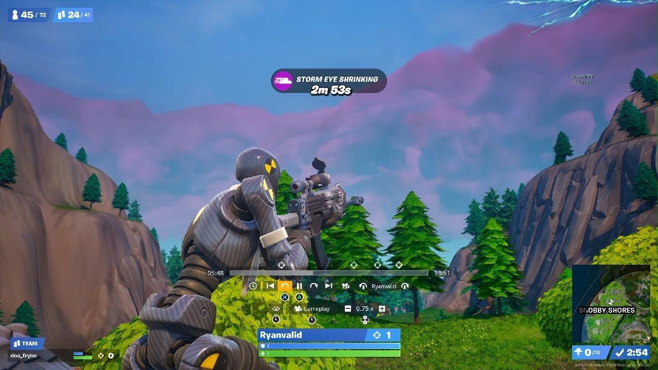 Fortnite but this guy has 100% normal aim - YouTube