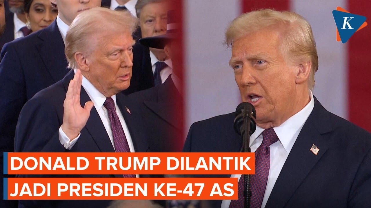 Detik-detik Donald Trump Resmi Dilantik Jadi Presiden ke-47 AS - YouTube