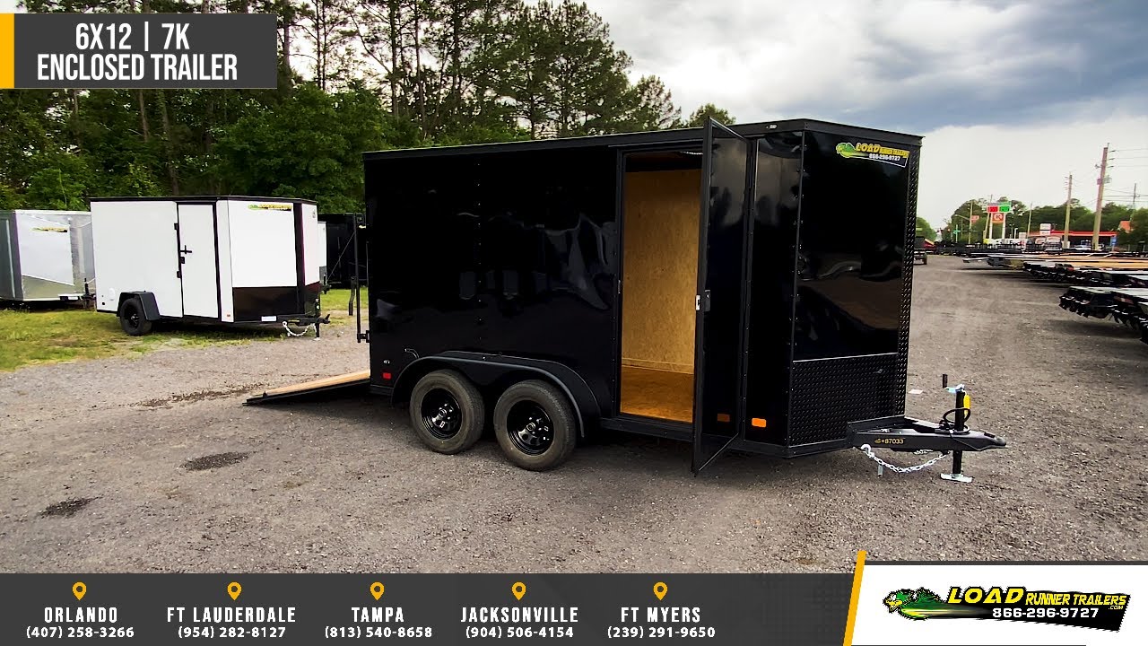 6x12 COVERED WAGON ENCLOSED Trailer offered by Load Runner Trailers ...