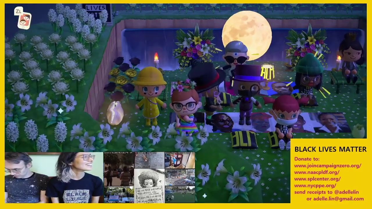 blm march - animal crossing - YouTube