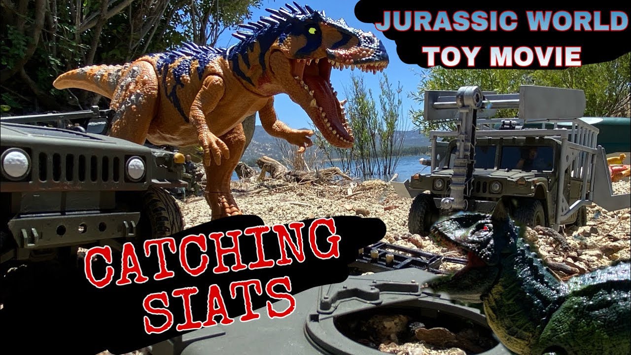 JURASSIC WORLD TOY MOVIE : CATCHING SIATS - YouTube