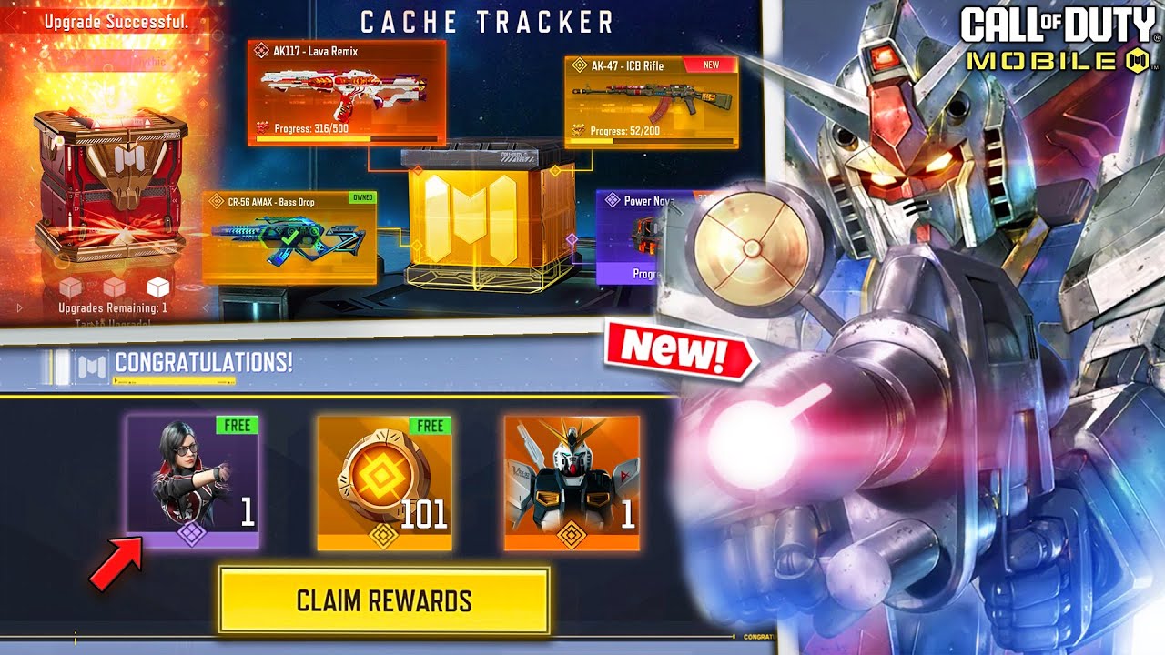 NEW Secret Cache Update | New Skin Rarity Soon! | Gundam Collab ...