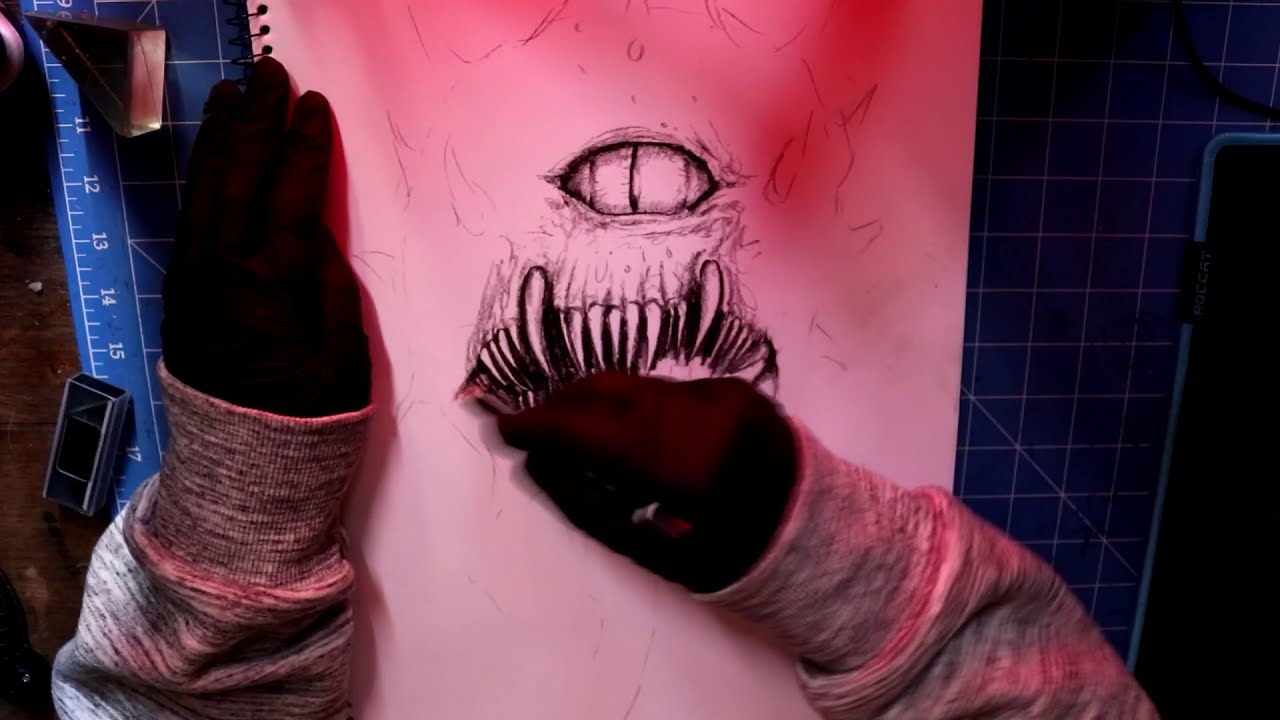 DRAWING DOOM ETERNAL CACODEMON / ORIGINS - YouTube