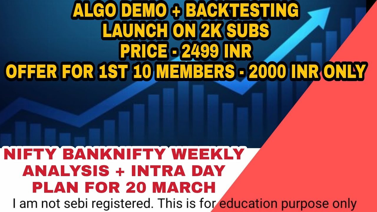 Nifty Prediction Tomorrow And Banknifty Analysis Monday 20 March Algo
