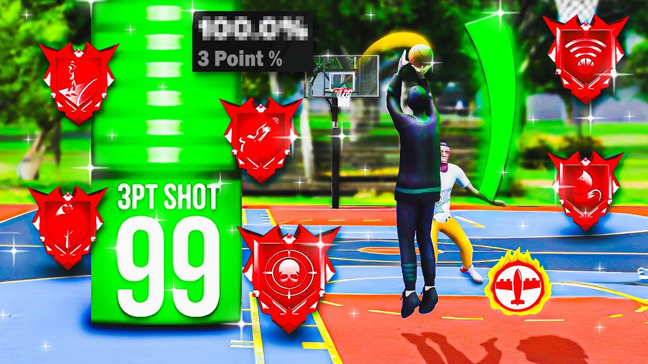 This Is What 99 3PT RATING + LEGEND SHOOTING BADGES LOOKS LIKE In NBA ...