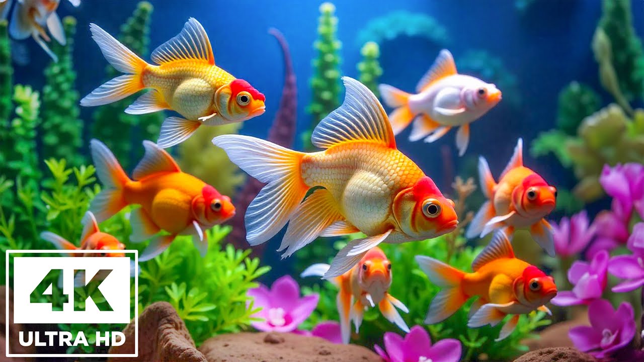 Aquarium 4K UHD – Stunning Coral Reef Fish | Relaxing Music for Sleep ...