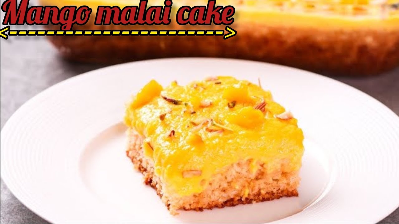 Mango malai cake | how to make Mango malai cake - YouTube