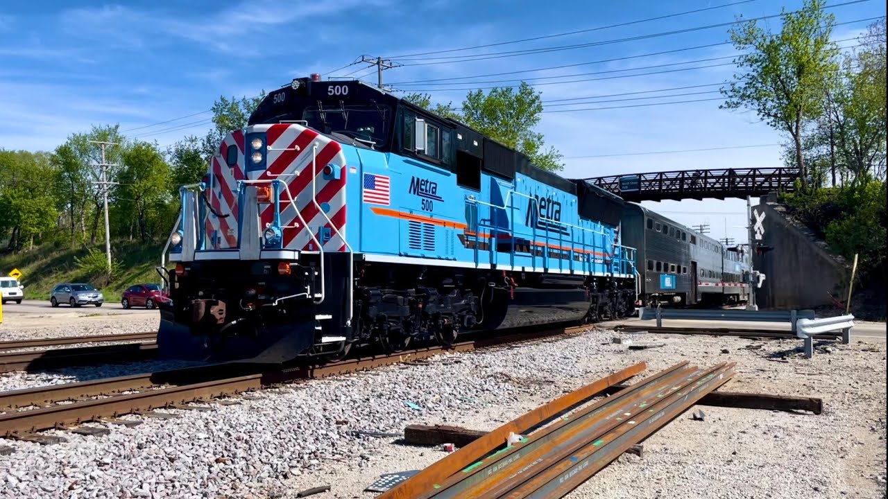 Metra #500 “RTA Unit” @Rondout, IL - YouTube