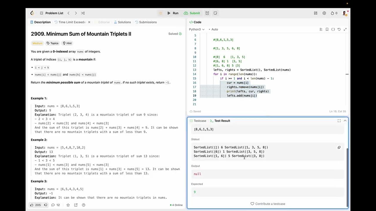 Minimum Sum Of Mountain Triplets II - YouTube