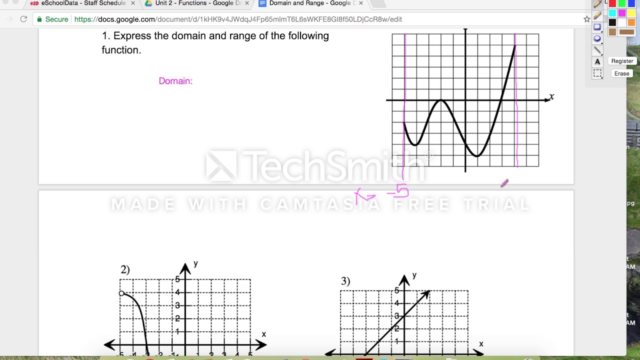 Domain and Range - YouTube