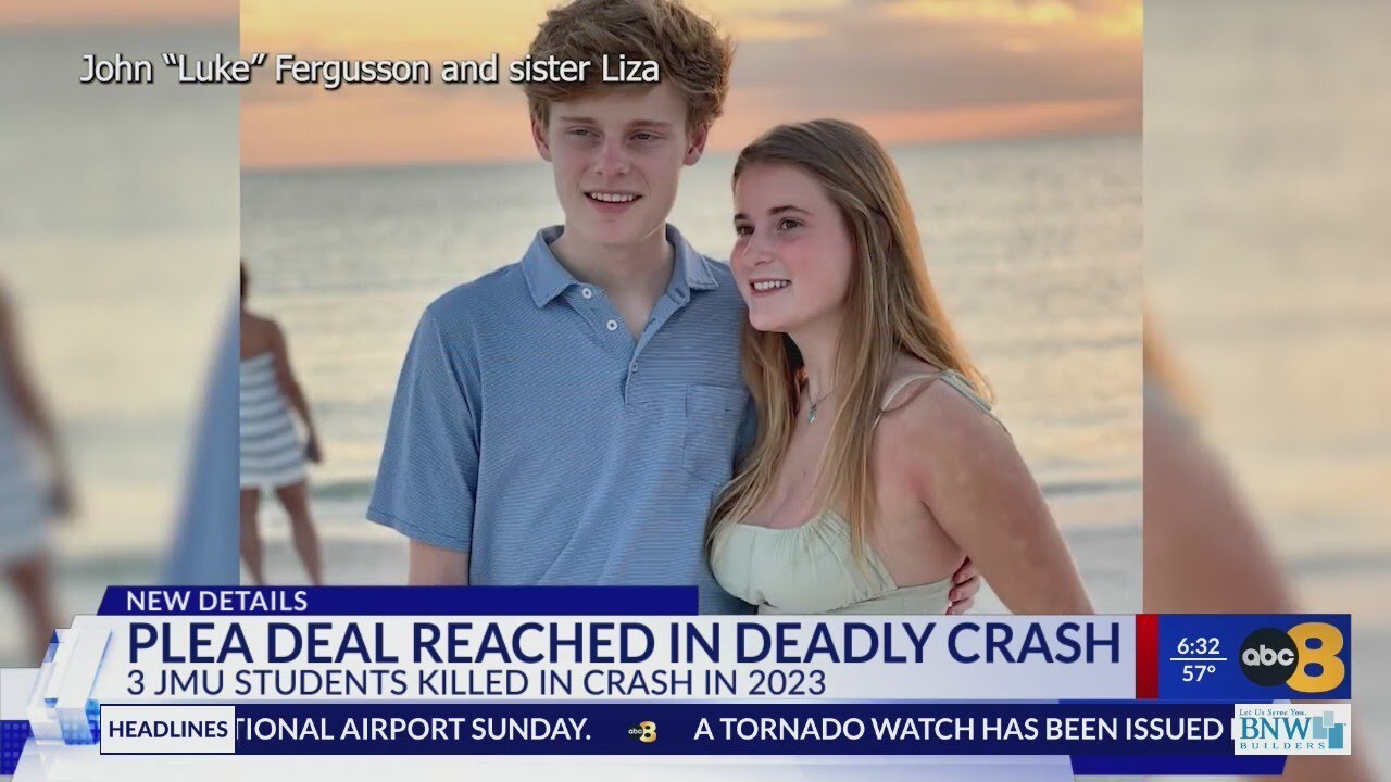 Families of three JMU students killed in 2023 crash react to driver's plea deal, most charges ...