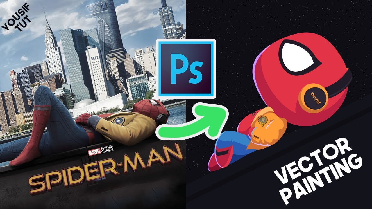Vector Painting │ Chibi Spider-Man 😍 - YouTube