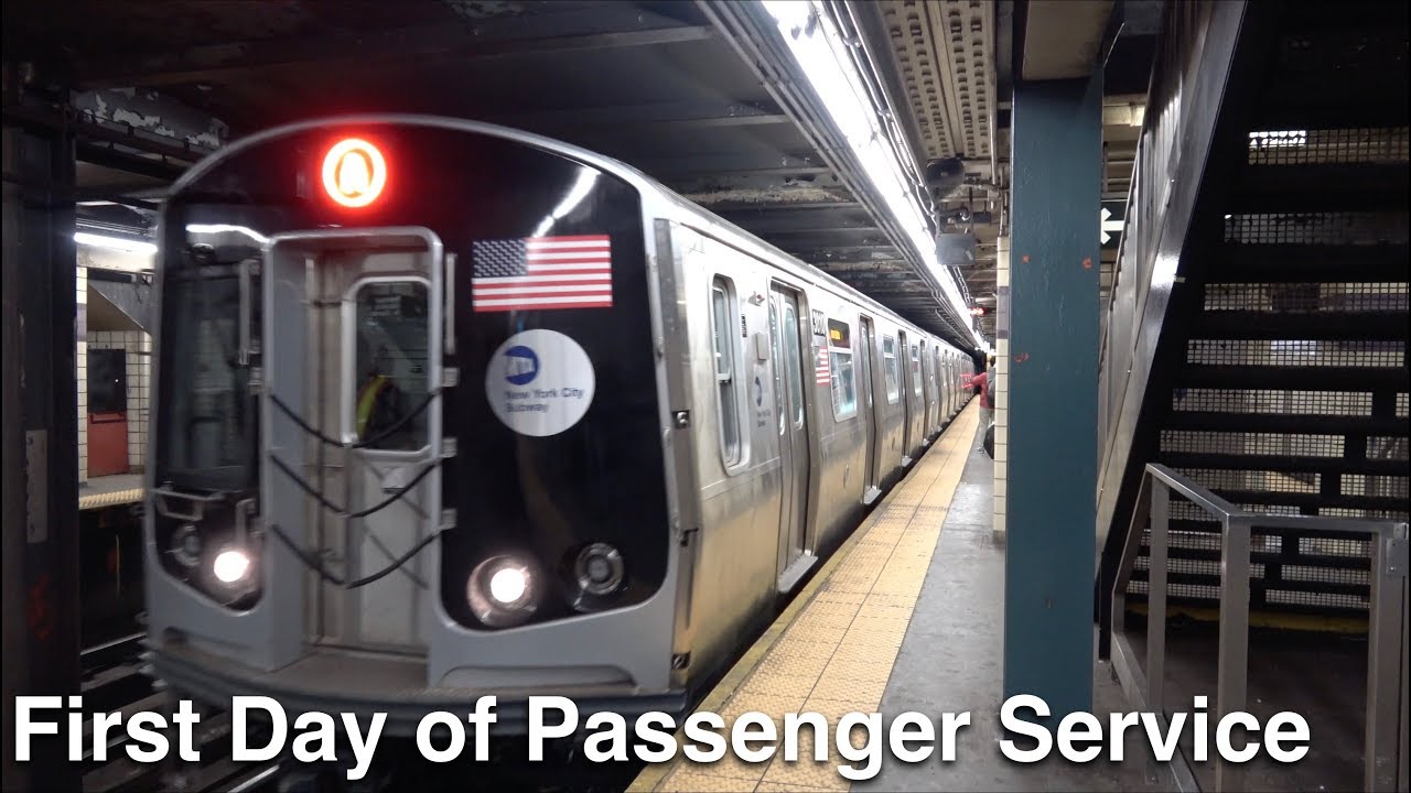 ⁴ᴷ First Day of R179 (A) Train Service - YouTube