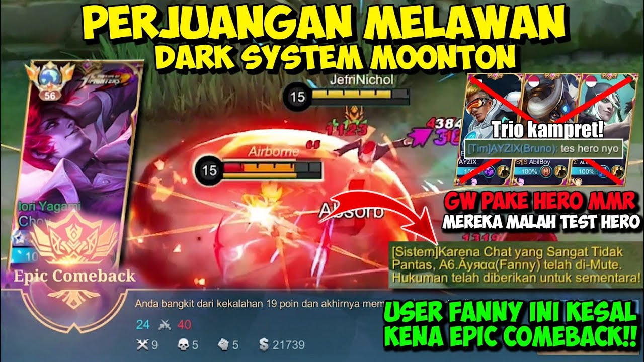 PERJUANGAN MEMATAHKAN DARK SYSTEM MOONTON!! Mau Nangis Gw Ketemu Tim Kaya Gini.. UNTUNG COMEBACK ...
