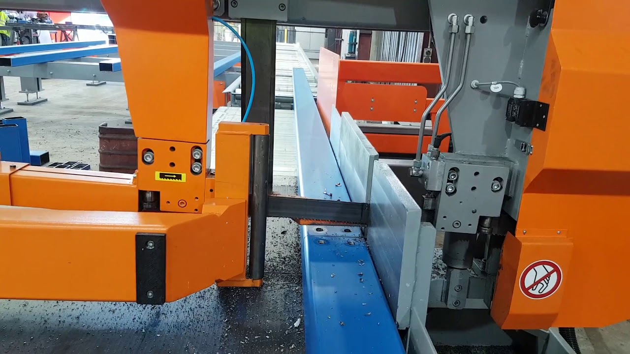 APS full automated Saw and Drill line RDS-615. - YouTube