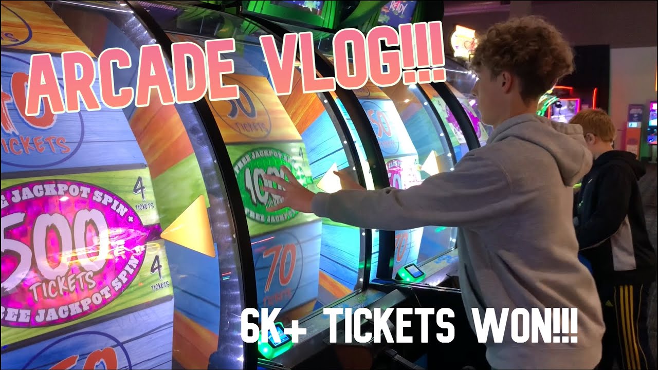 I GOT THE JACKPOT FIRST TRY!!😱 | (Dave N Busters Vlog!) | 6,760 tickets won!!🎟️🎟️ - YouTube