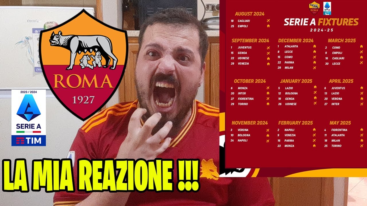 (SFOGO🤬) FINALE AL CARDIOPALMA‼️😱 REACTION AL CALENDARIO AS ROMA SERIE ...
