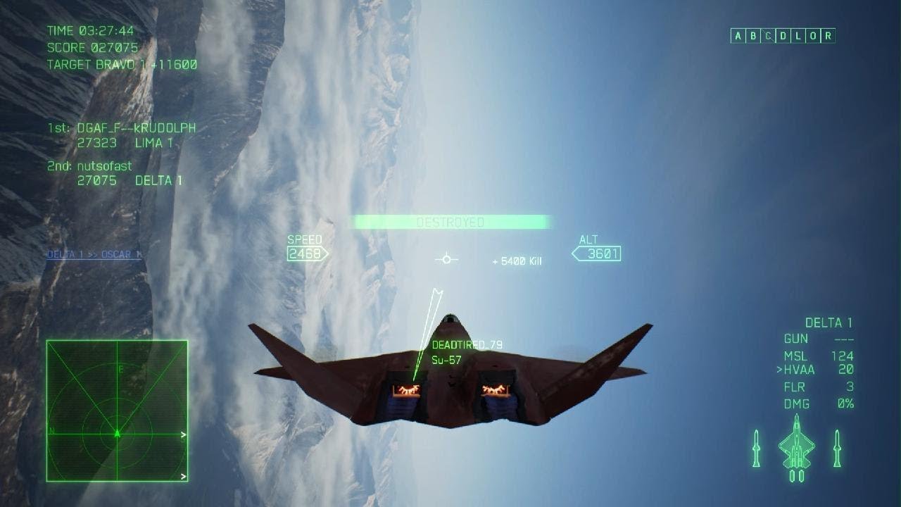 ACE COMBAT 7: XF23 hvaa vs Marshal with his TLS - YouTube